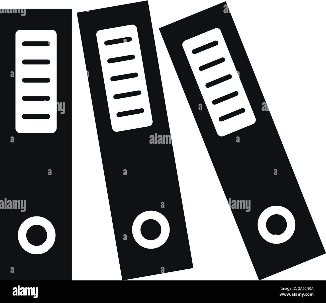 Office folder icon. Simple illustration of office folder vector icon ...