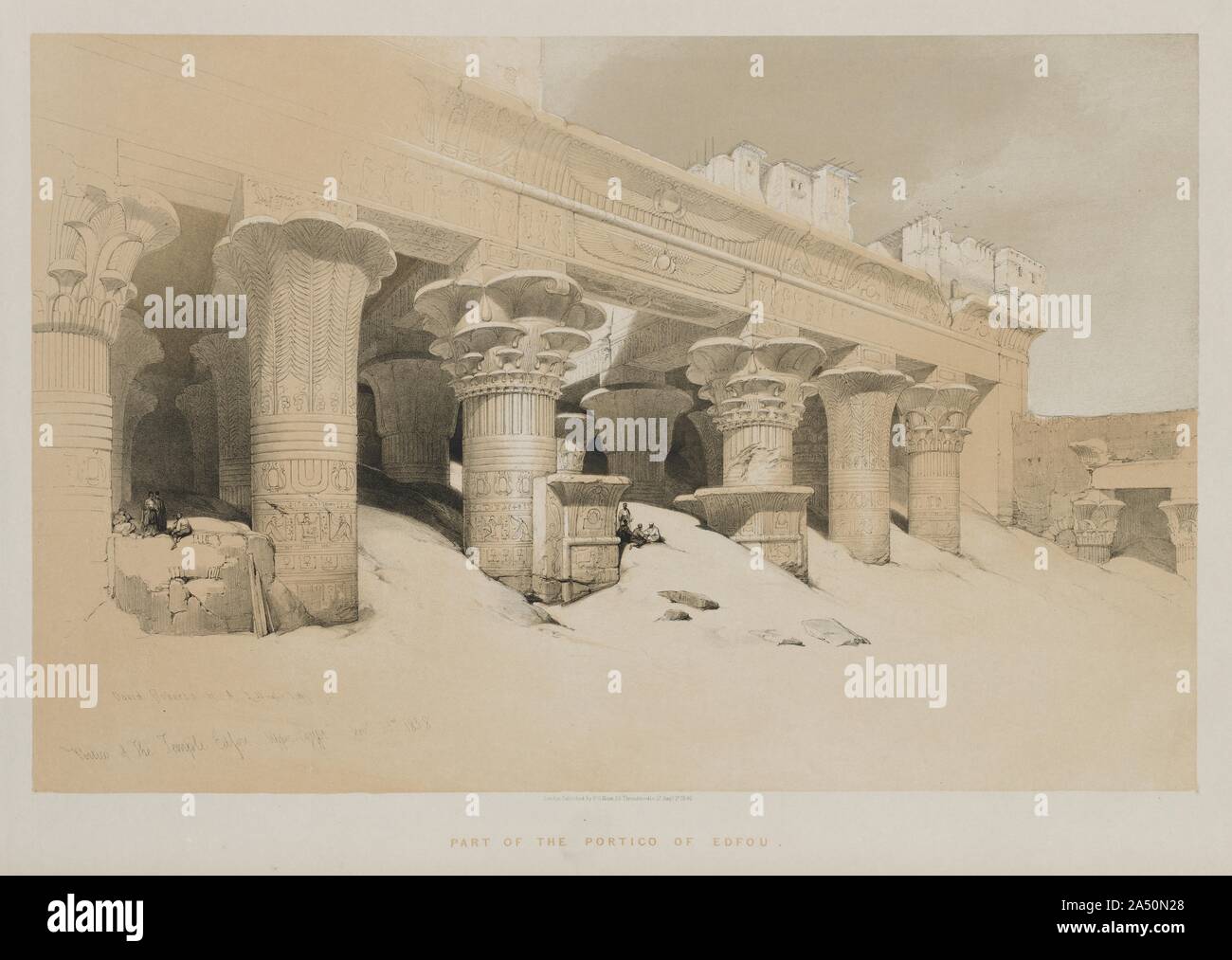 Egypt and Nubia Volume I: Portico of the Temple Edfou, Upper Egypt ...