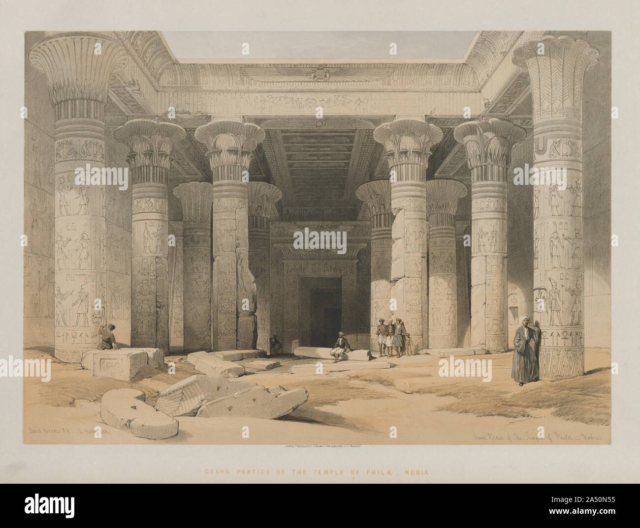 Lithograph grand portico hi-res stock photography and images - Alamy