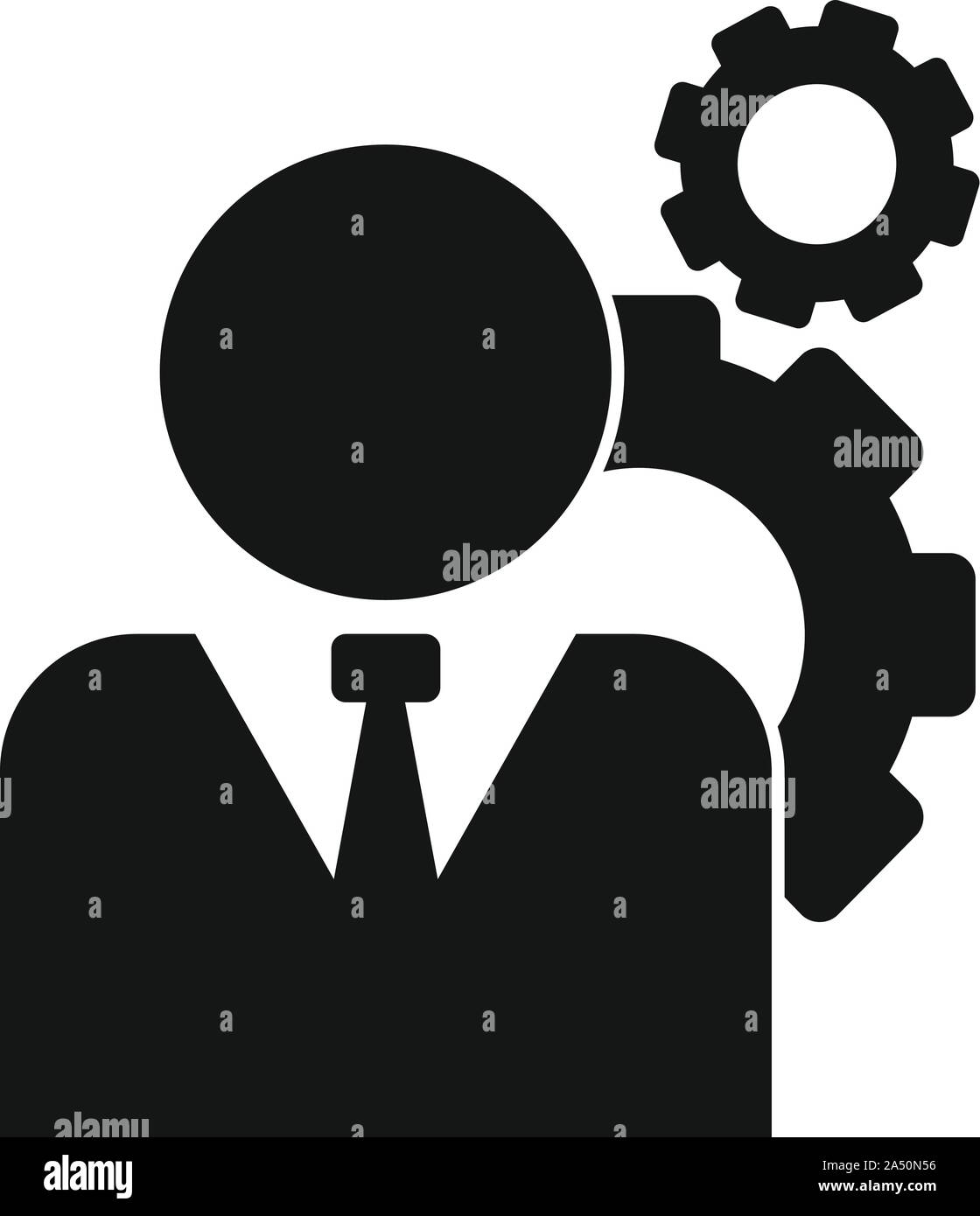 Administrator system icon. Simple illustration of administrator system ...