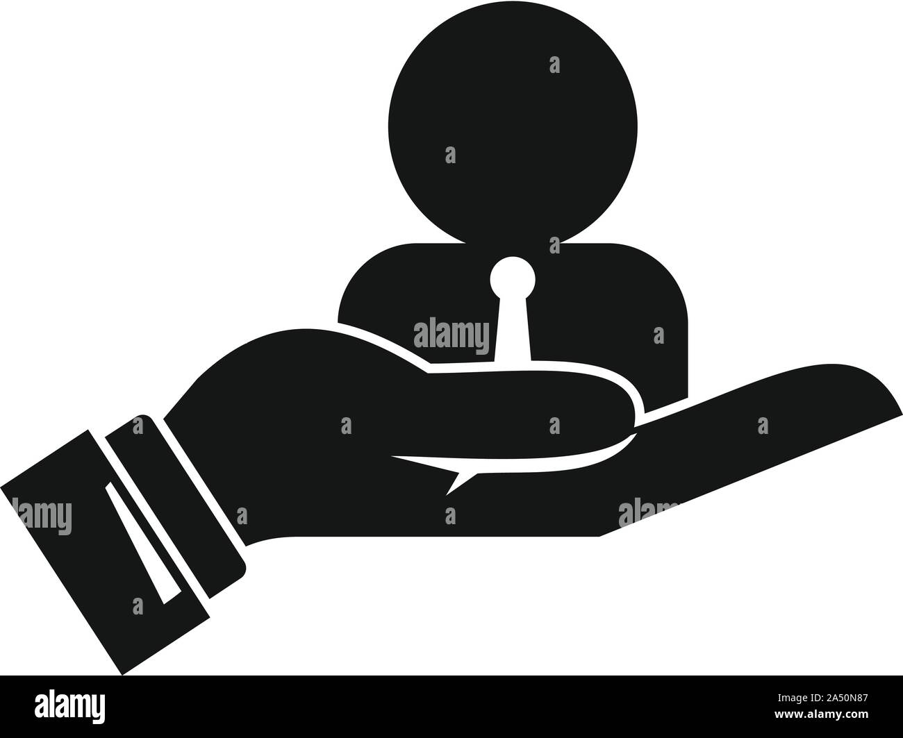 Hand care admin icon. Simple illustration of hand care admin vector ...