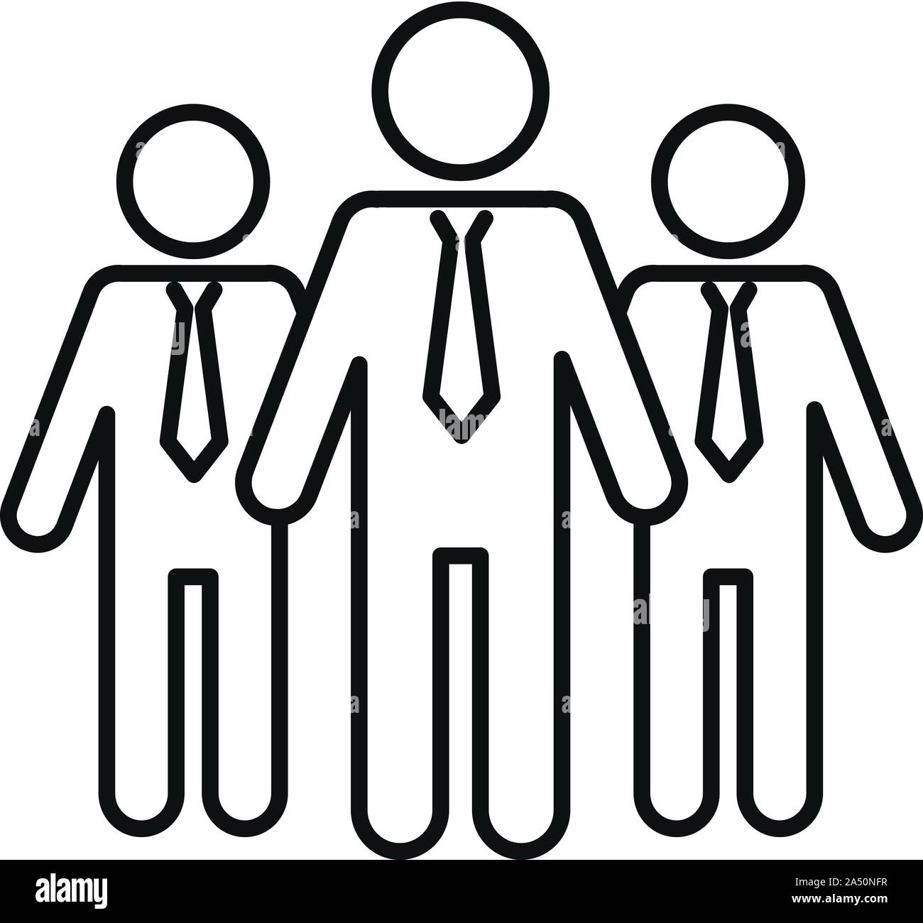 Admin group icon. Outline admin group vector icon for web design ...