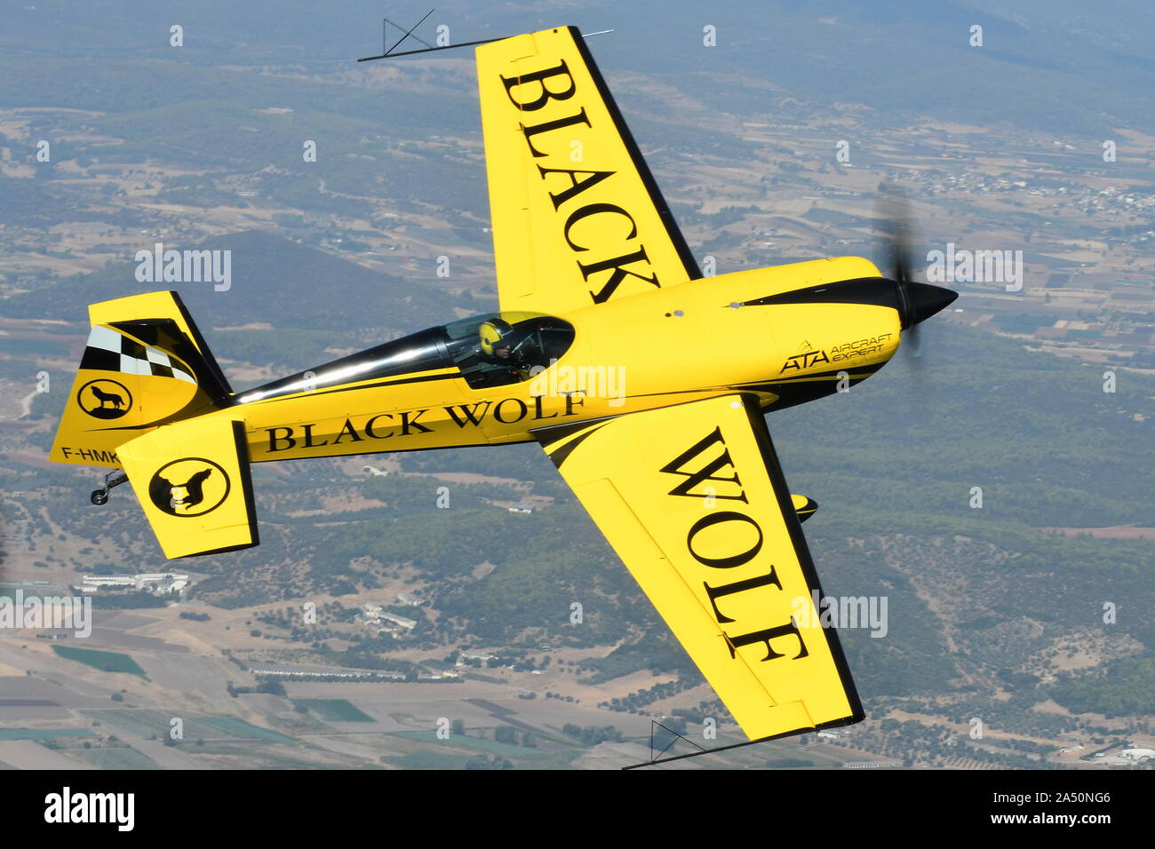 AEROBATIC DISPLAY - EXTRA 330SC OF BLACK WOLF Stock Photo - Alamy