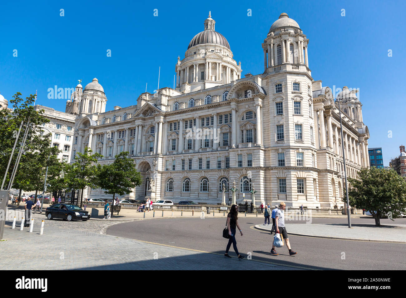 UK,Liverpool, Port of Liverpool Building Stock Photo - Alamy