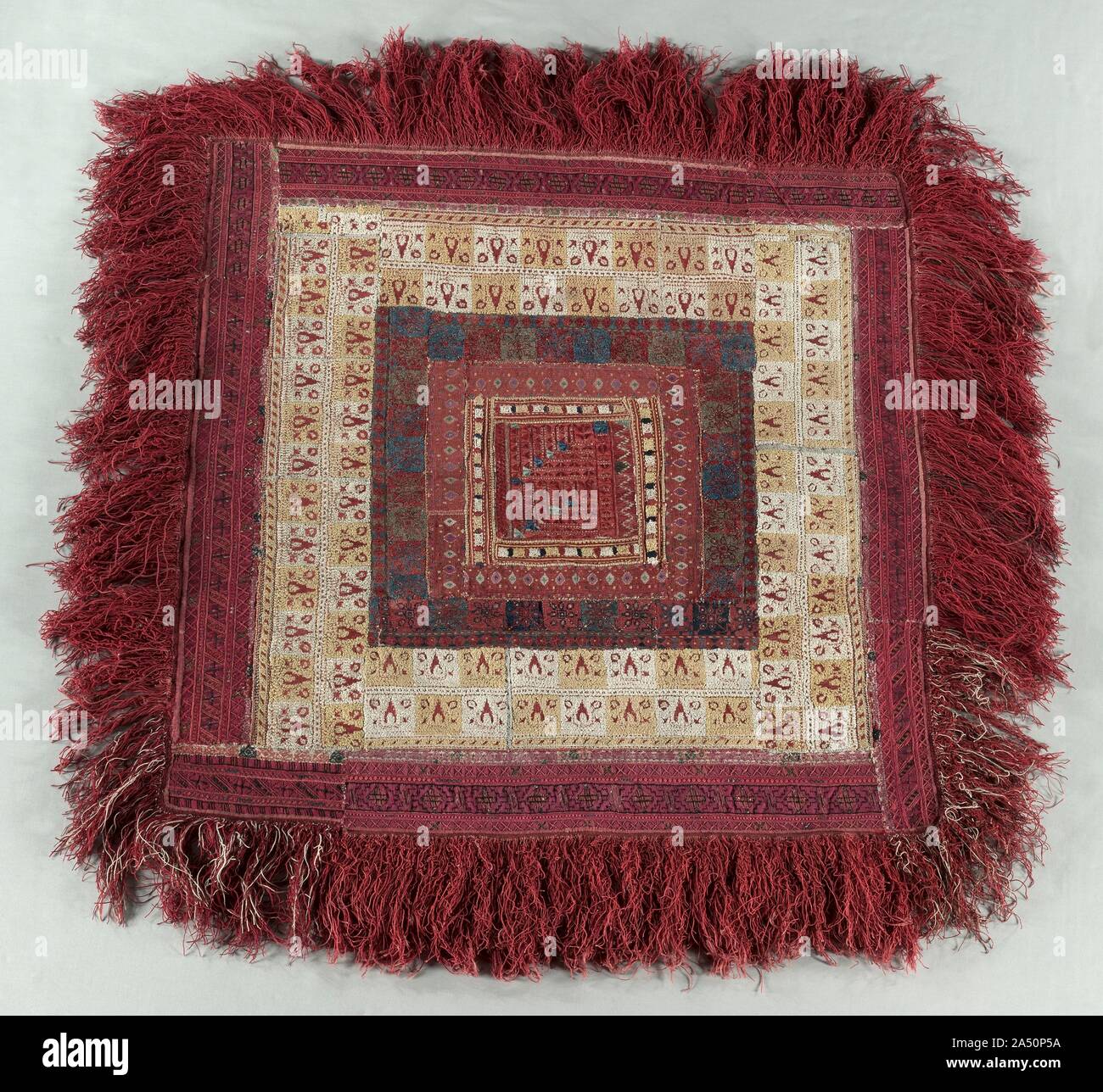 Embroidered Square, 1800s Stock Photo - Alamy