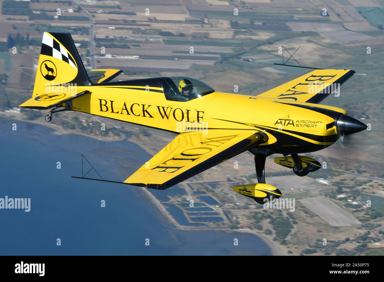 AEROBATIC DISPLAY - EXTRA 330SC OF BLACK WOLF Stock Photo - Alamy