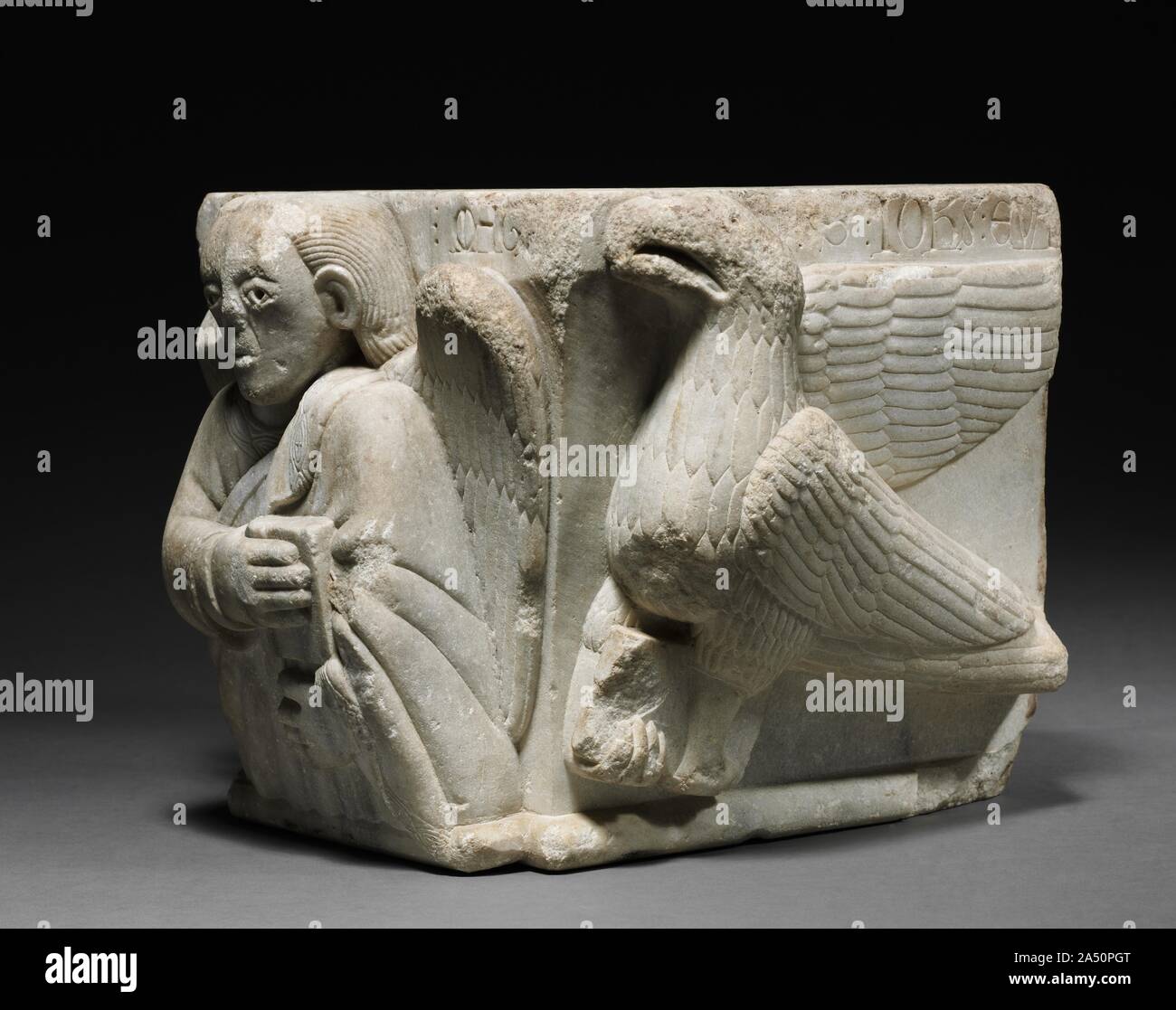 Engaged Capital with Figures of a Man and of an Eagle, 1175-1200. These ...