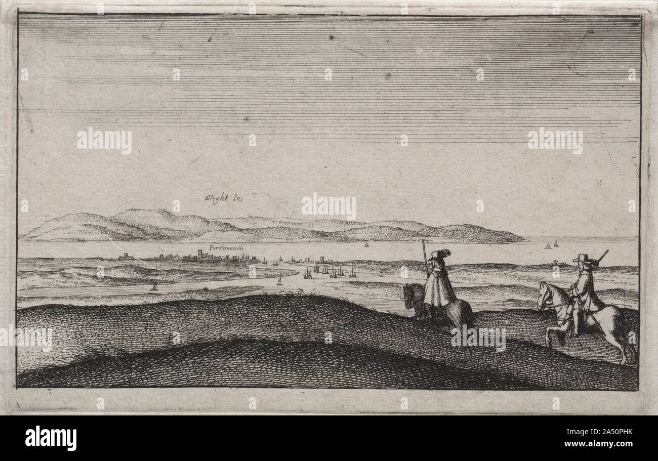 English Views: Isle of Wight from Portsmouth Stock Photo - Alamy