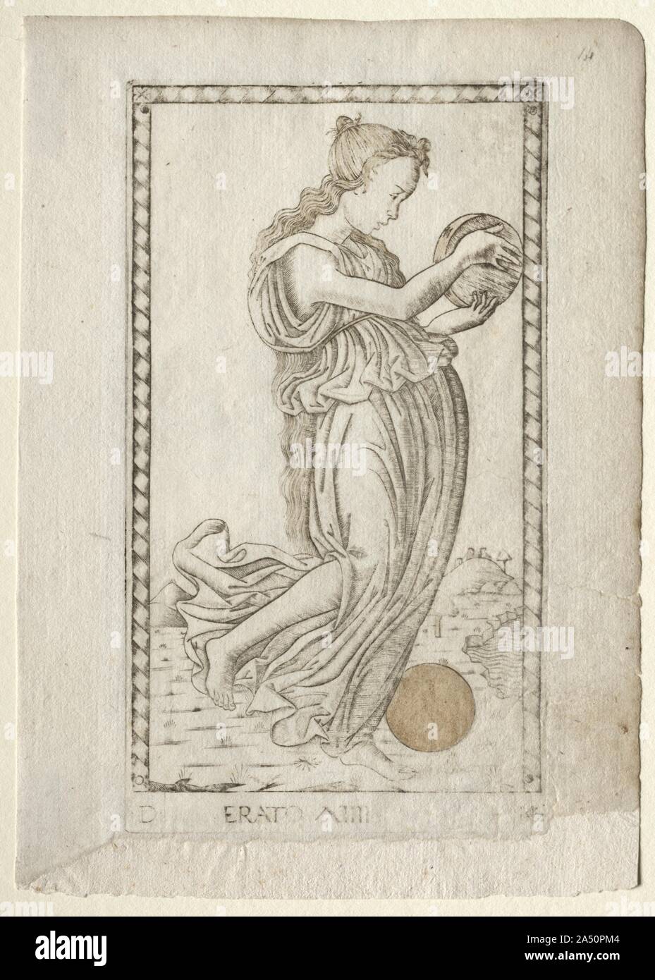 Erato (lyric and love poetry) (from the Tarocchi series D: Apollo and ...