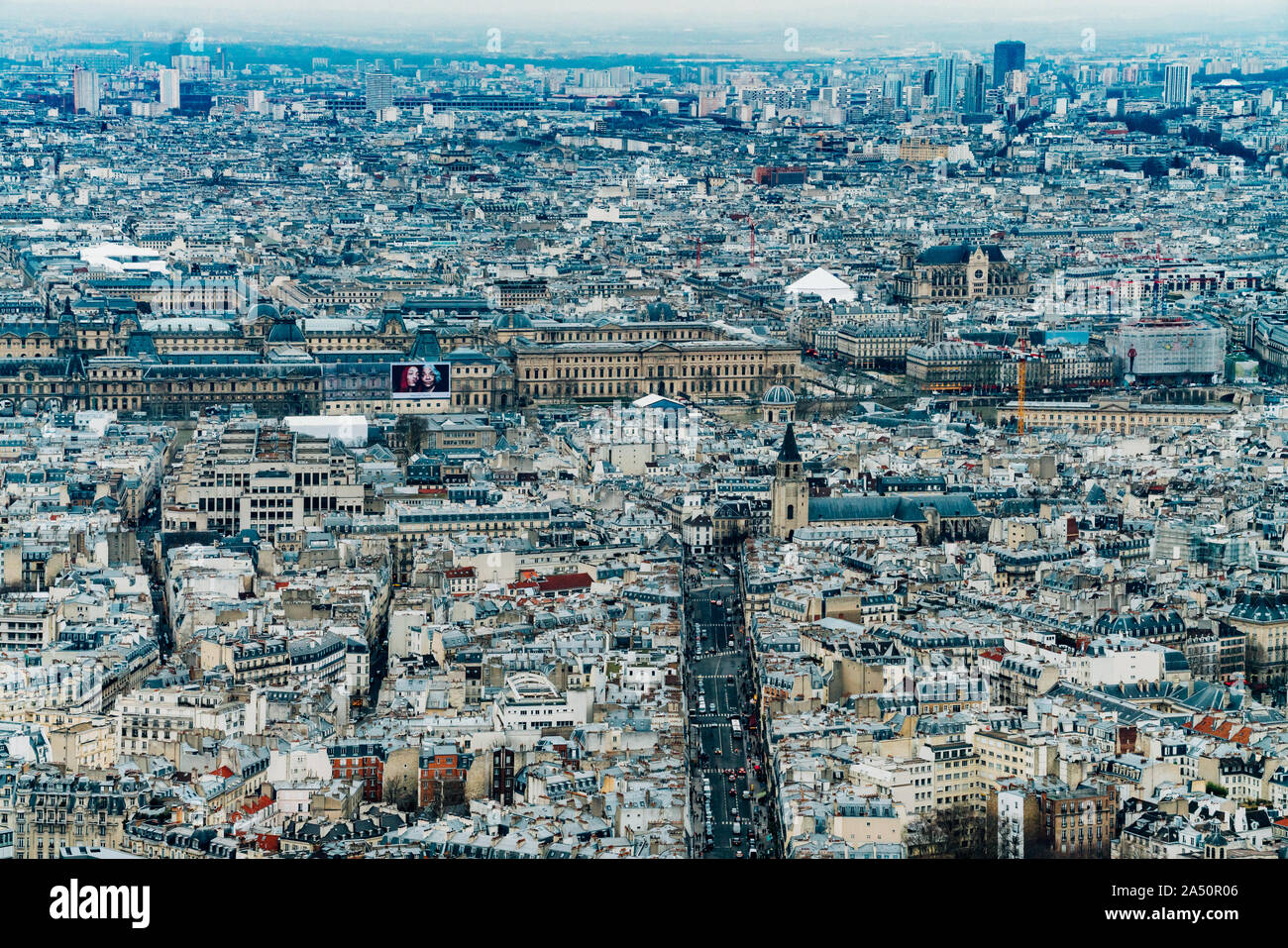 Aerial view of Paris city Stock Photo - Alamy