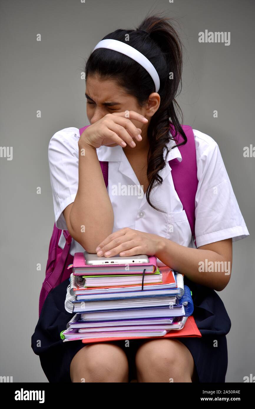 School pupil crying hi-res stock photography and images - Alamy