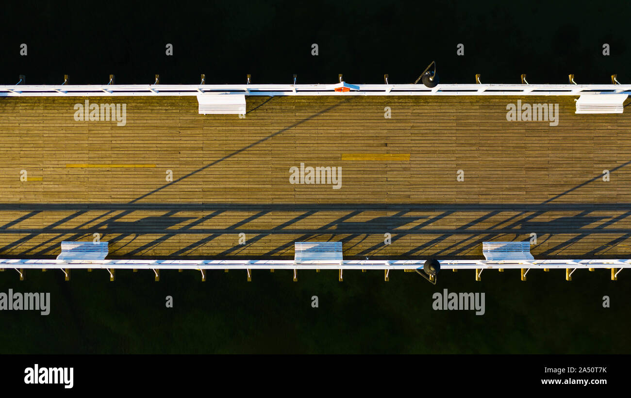 Pier aerial overhead from above view hi-res stock photography and ...