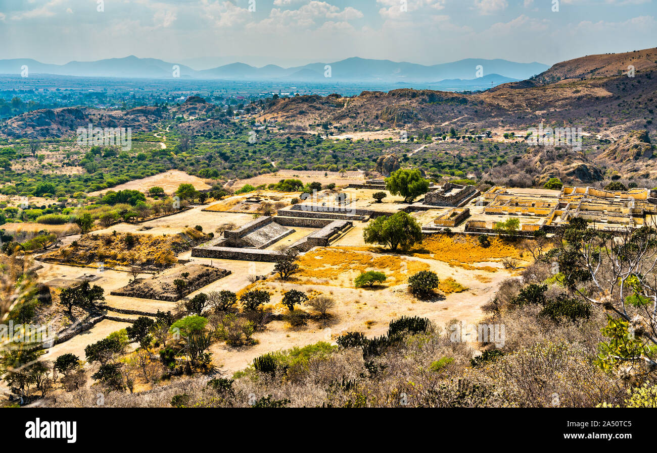 Aerial view of the Yagul archaeological site in Mexico Stock Photo - Alamy