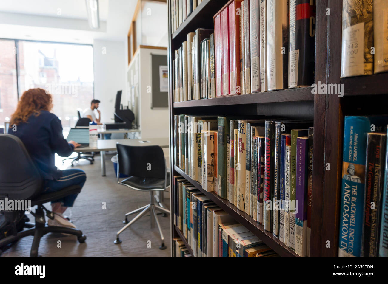 Students Library Campus Education at Cambridge University Stock Photo ...
