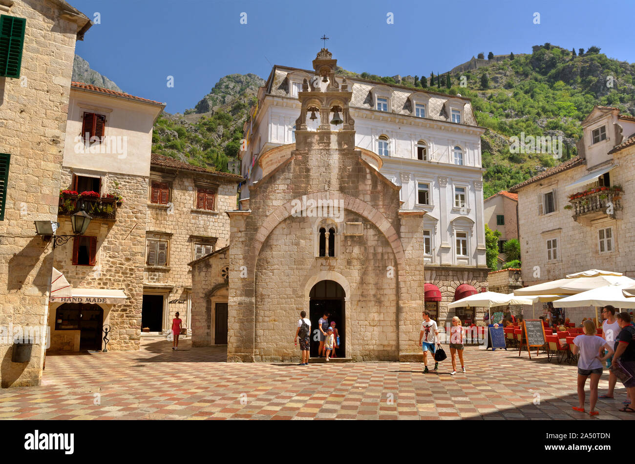 Old church of St. Luke at Kotor old town, Montenegro Stock Photo - Alamy