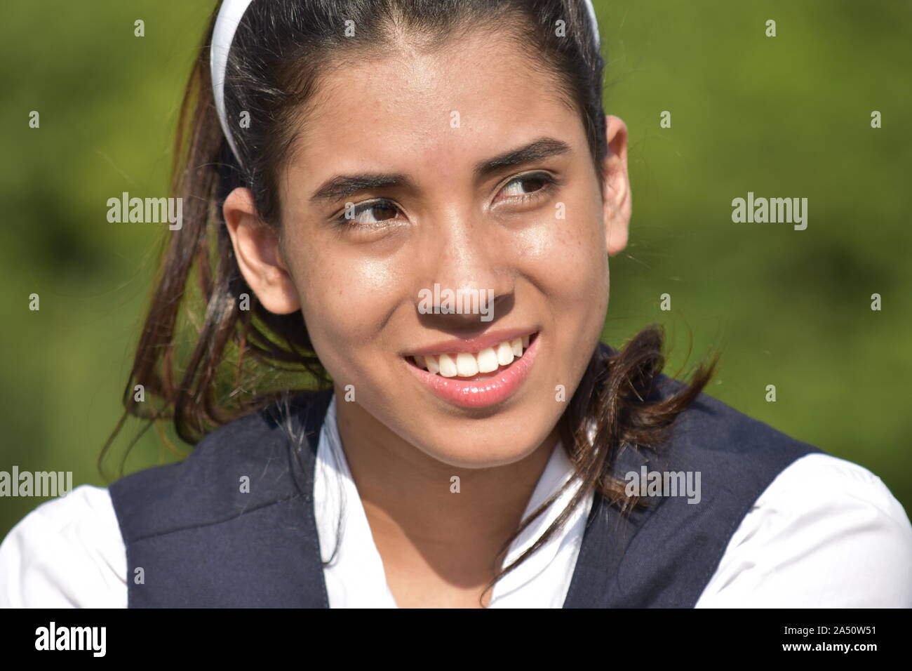 Cute Girl Smiling Stock Photo - Alamy