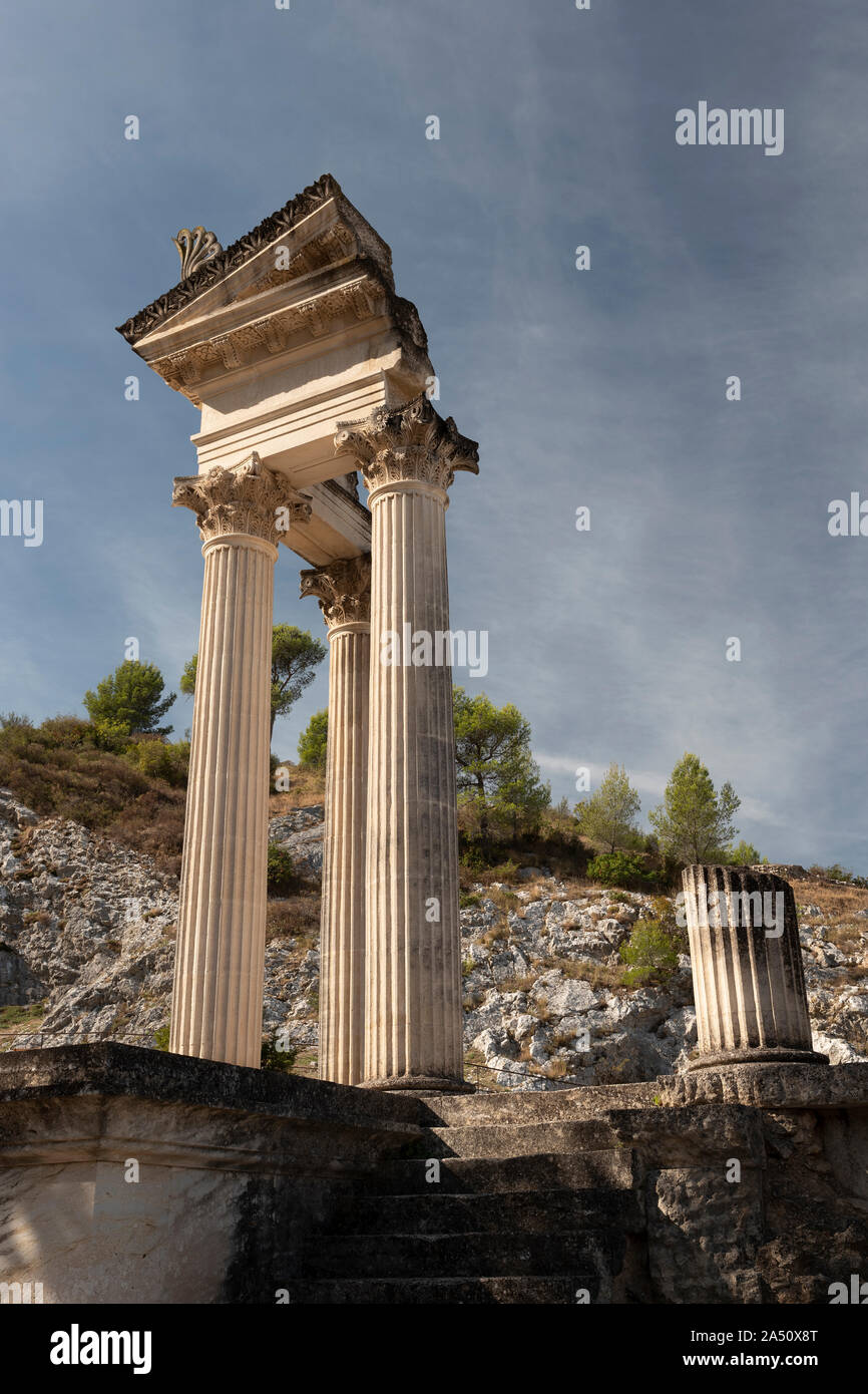 The Roman ruins of Glanum, San Remy, Provence, France Stock Photo - Alamy