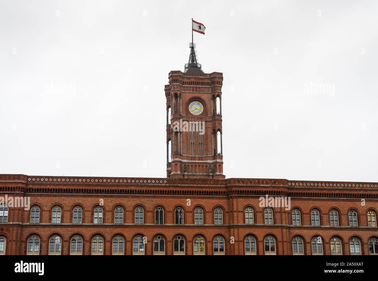 The Red Town Hall (Rotes Rathaus), located in the Mitte district near ...