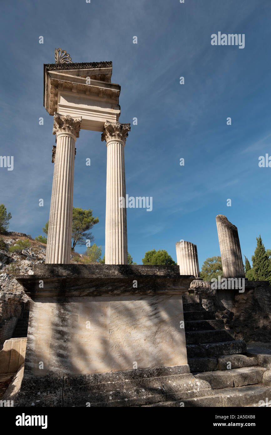 The Roman ruins of Glanum, San Remy, Provence, France Stock Photo - Alamy