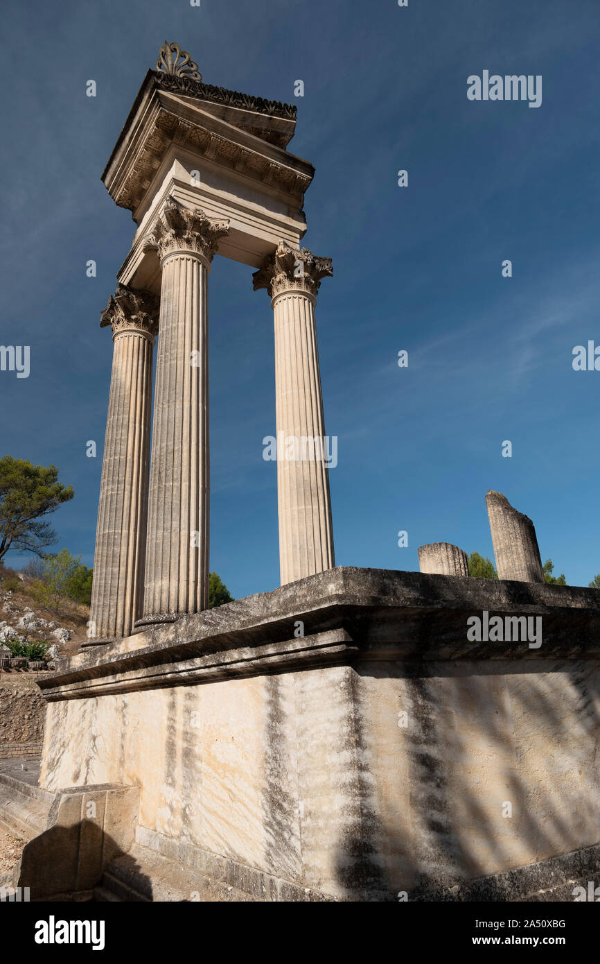The Roman ruins of Glanum, San Remy, Provence, France Stock Photo - Alamy