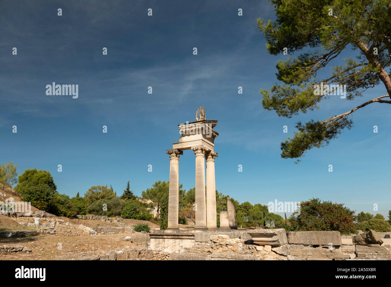 The Roman ruins of Glanum, San Remy, Provence, France Stock Photo - Alamy