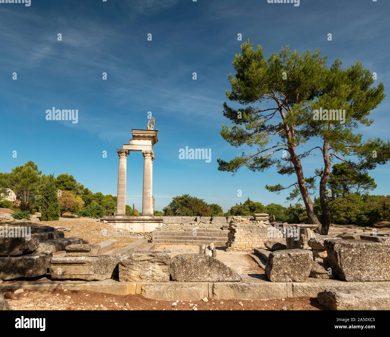 The Roman ruins of Glanum, San Remy, Provence, France Stock Photo - Alamy