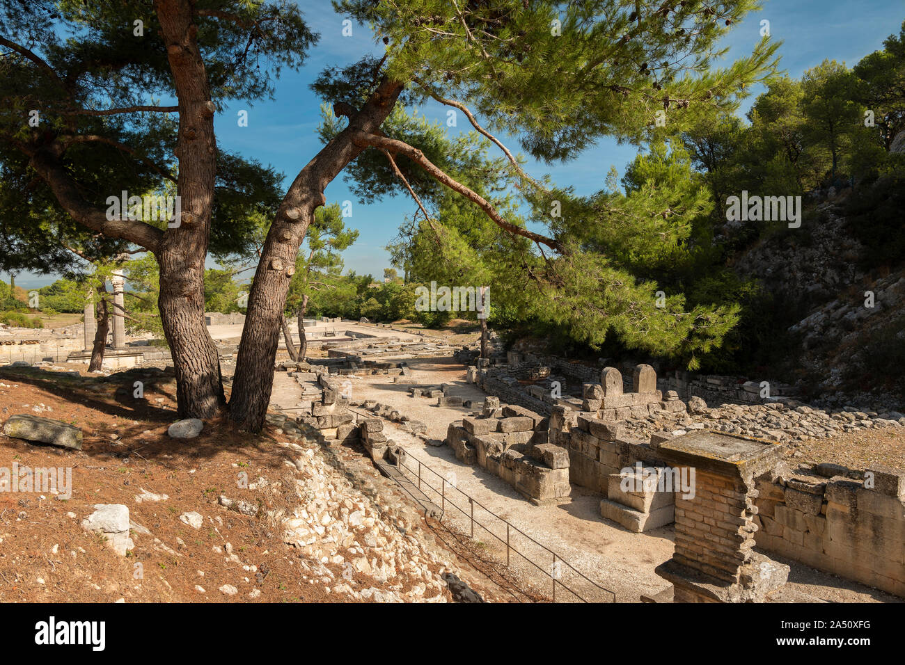 The Roman ruins of Glanum, San Remy, Provence, France Stock Photo - Alamy
