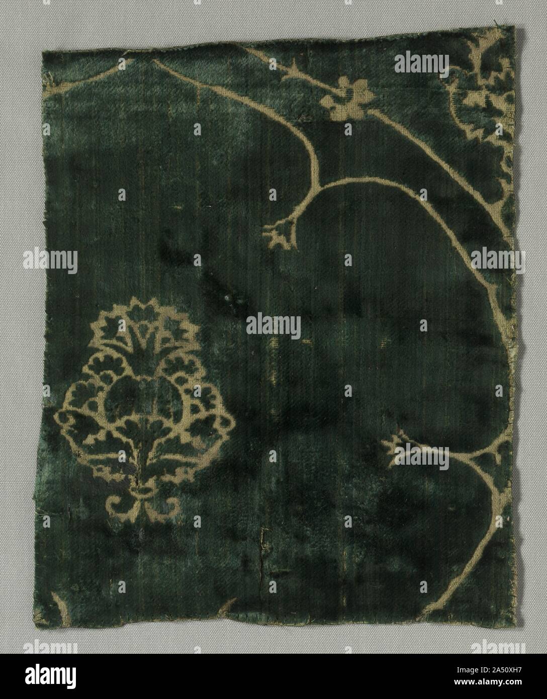 Fragment with Lobed Palmette Pattern, 1400s Stock Photo - Alamy