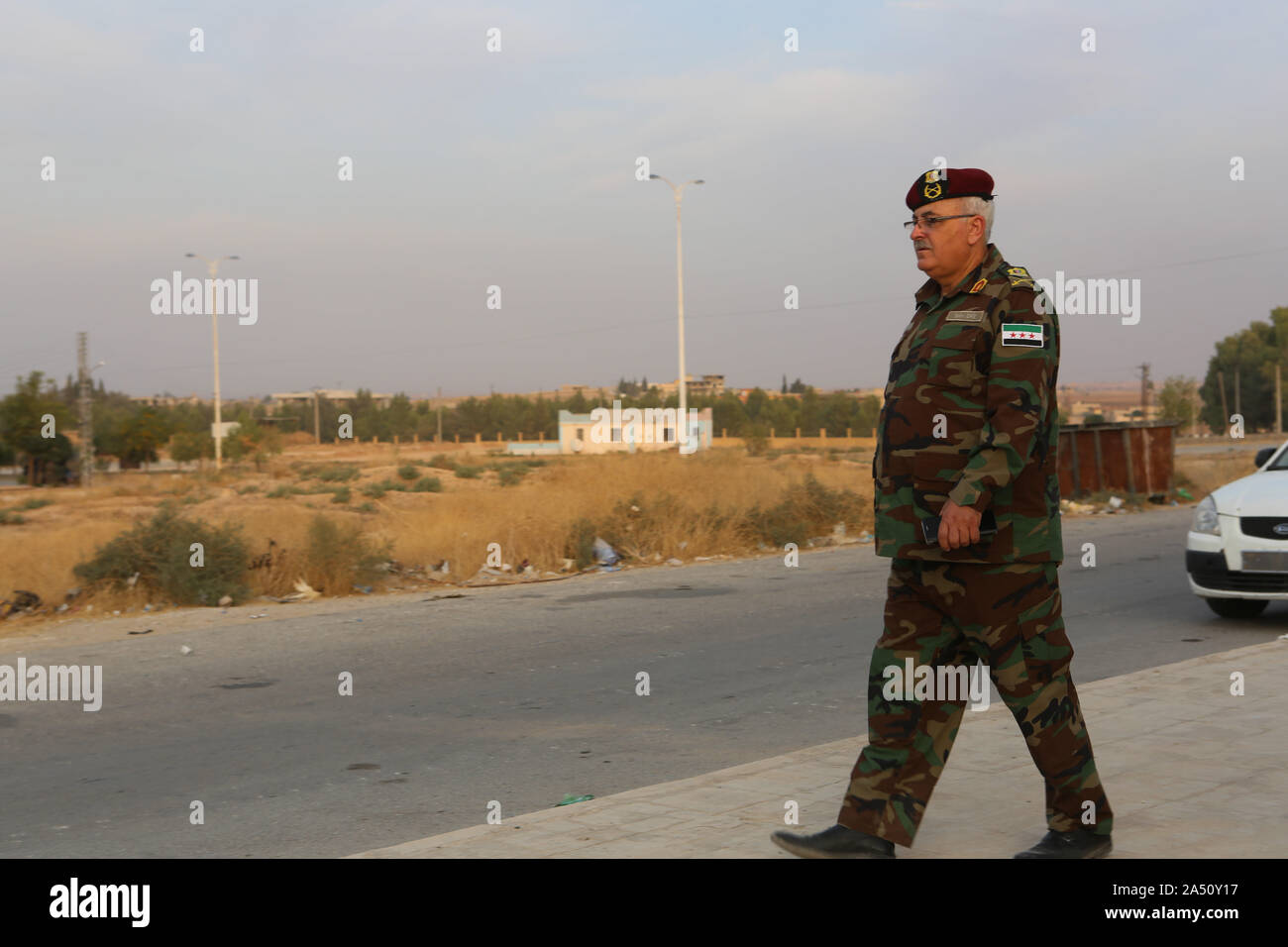 October 15, 2019: Tal Abyad, Syria. 15 October 2019. The Minister of ...