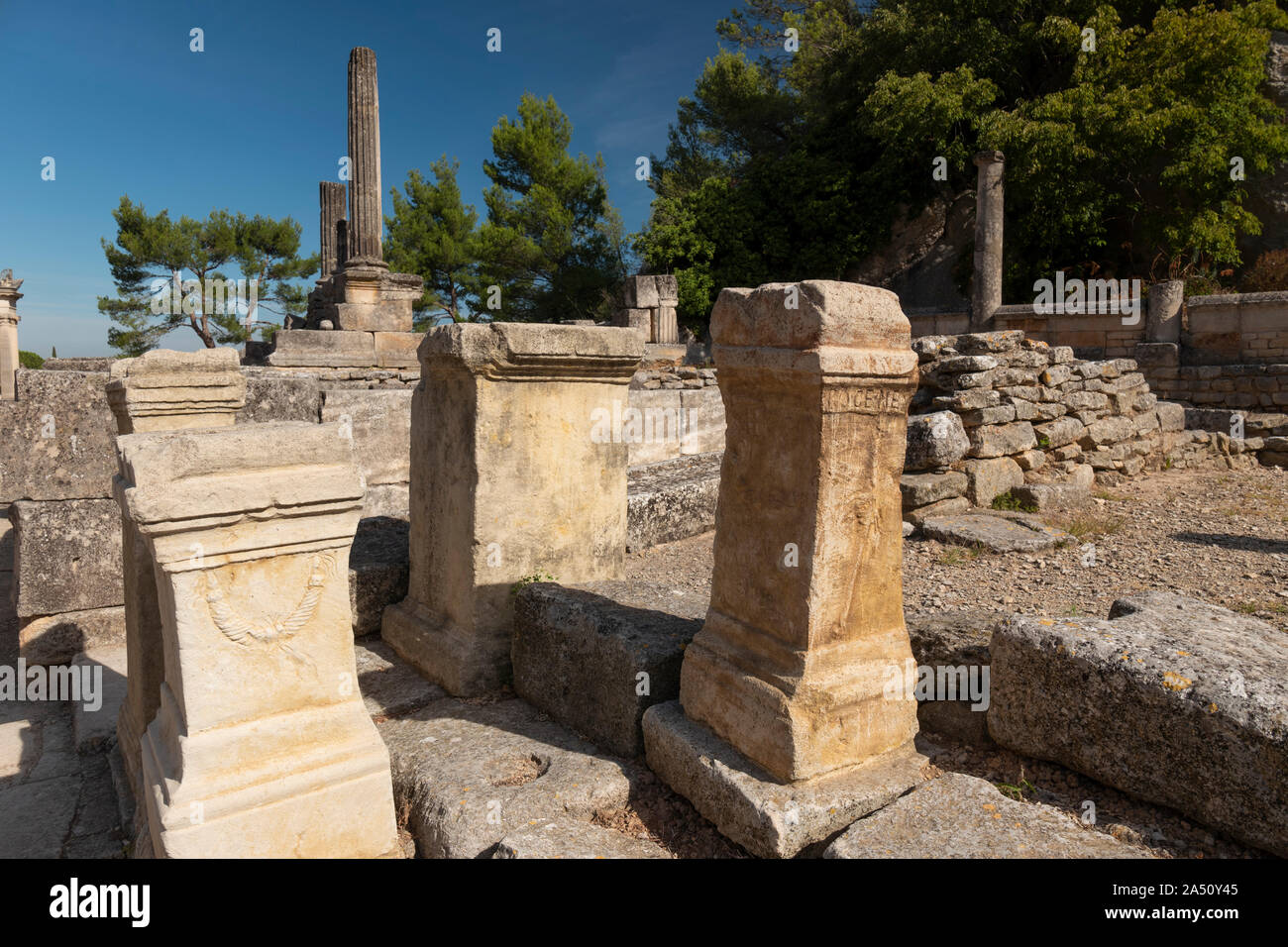 The Roman ruins of Glanum, San Remy, Provence, France Stock Photo - Alamy