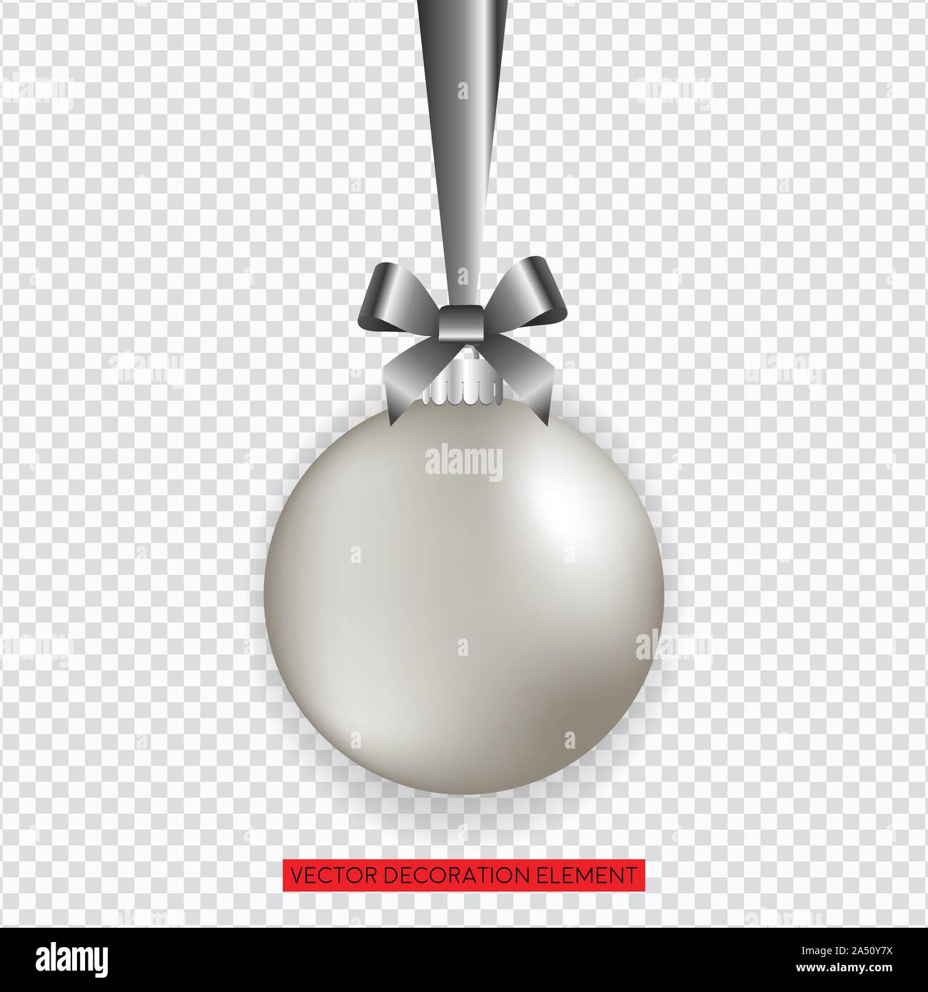 Christmas holiday decoration ornament bauble isolated on transparent ...