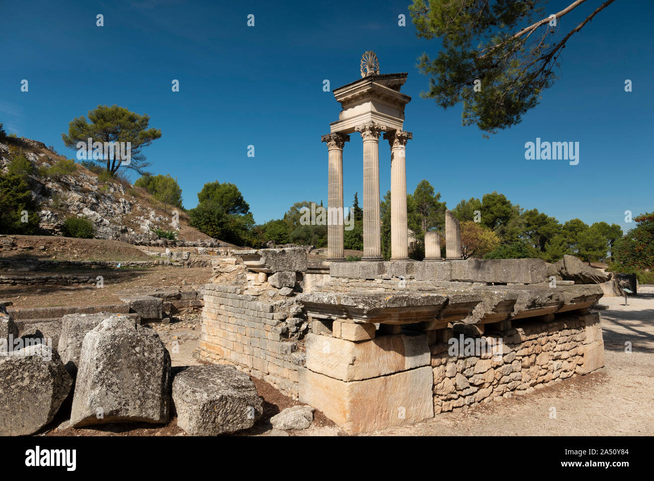 The Roman ruins of Glanum, San Remy, Provence, France Stock Photo - Alamy