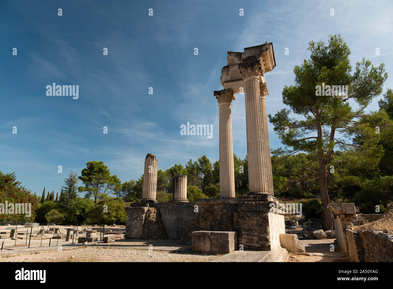 The Roman ruins of Glanum, San Remy, Provence, France Stock Photo - Alamy