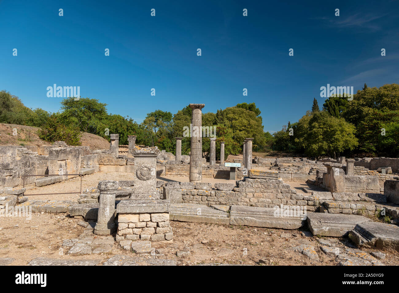 The Roman ruins of Glanum, San Remy, Provence, France Stock Photo - Alamy