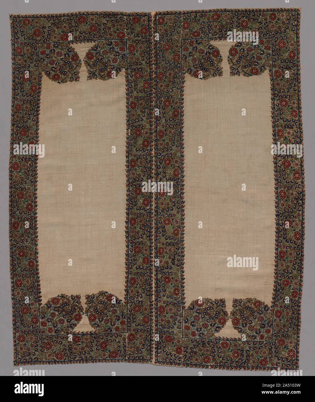 Front and Back of a Bolster Case, 1700s Stock Photo - Alamy