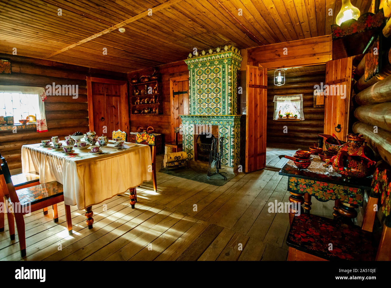 Tea houses tourist complex in the village of Uch-Dere. Sochi. Russia ...
