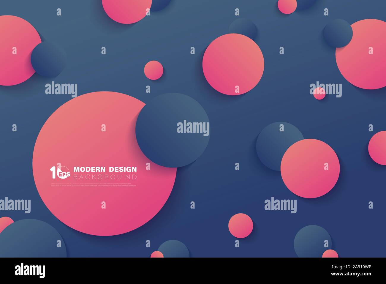 Abstract gradient circles of contrast color decoration background ...