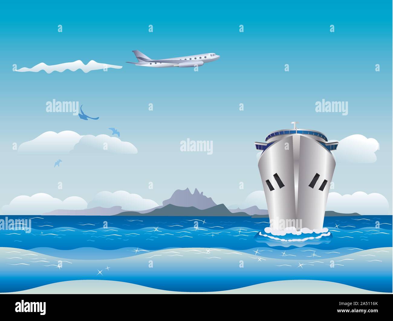 Airline sky season Stock Vector Images - Alamy