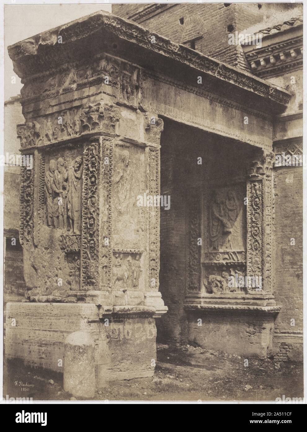 Goldsmith's Arch, Rome, 1850 Stock Photo - Alamy