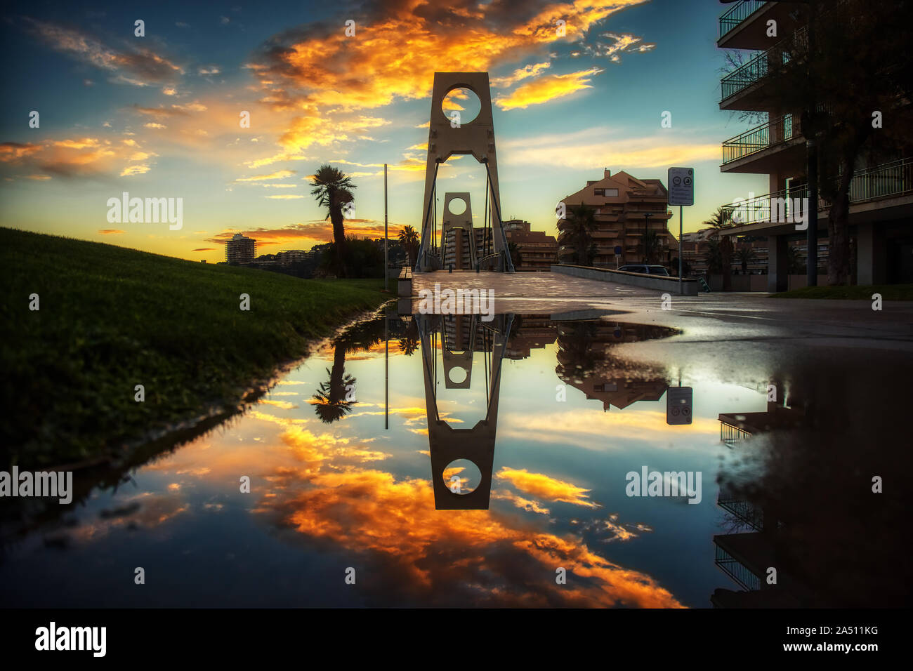Sunny rain puddle hi-res stock photography and images - Alamy