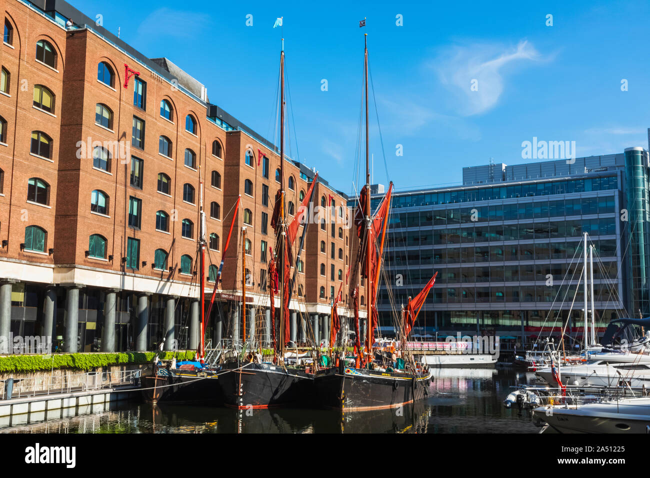 England, London, Wapping, St.Katharine Docks Marina Stock Photo - Alamy