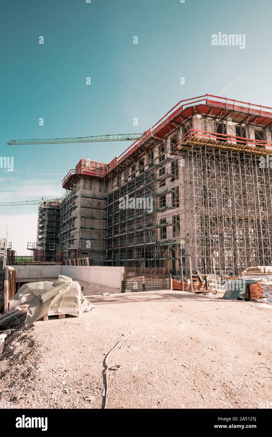building construction. big building construction Stock Photo - Alamy