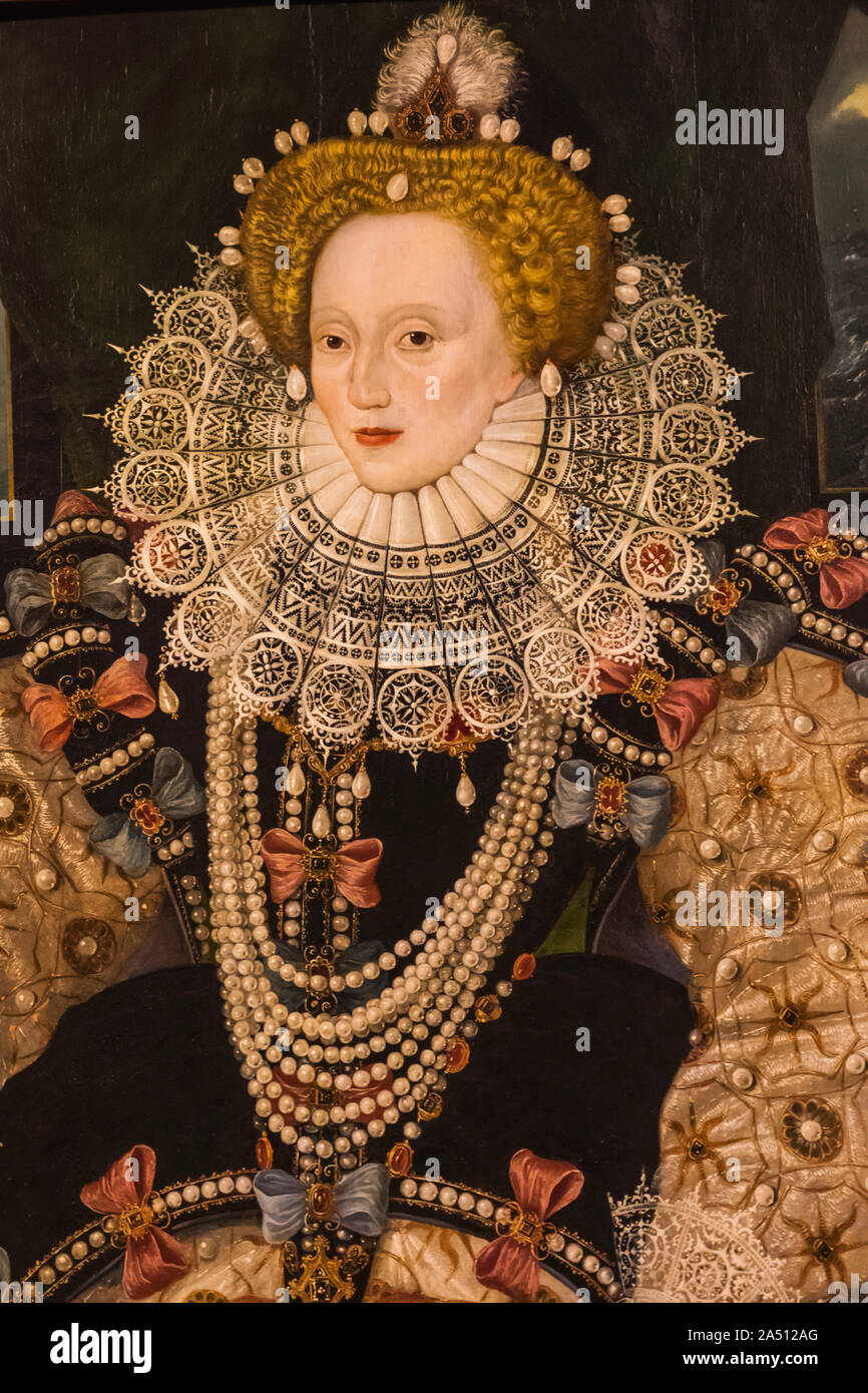 England, London, The "Armada Portrait" of Queen Ellizabeth I Stock ...
