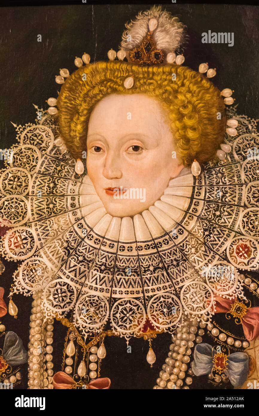 England, London, The "Armada Portrait" of Queen Ellizabeth I Stock ...