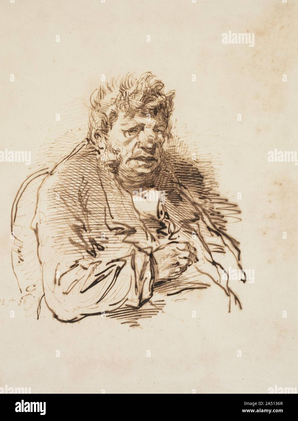 Head of an Old Man, 1858 Stock Photo - Alamy