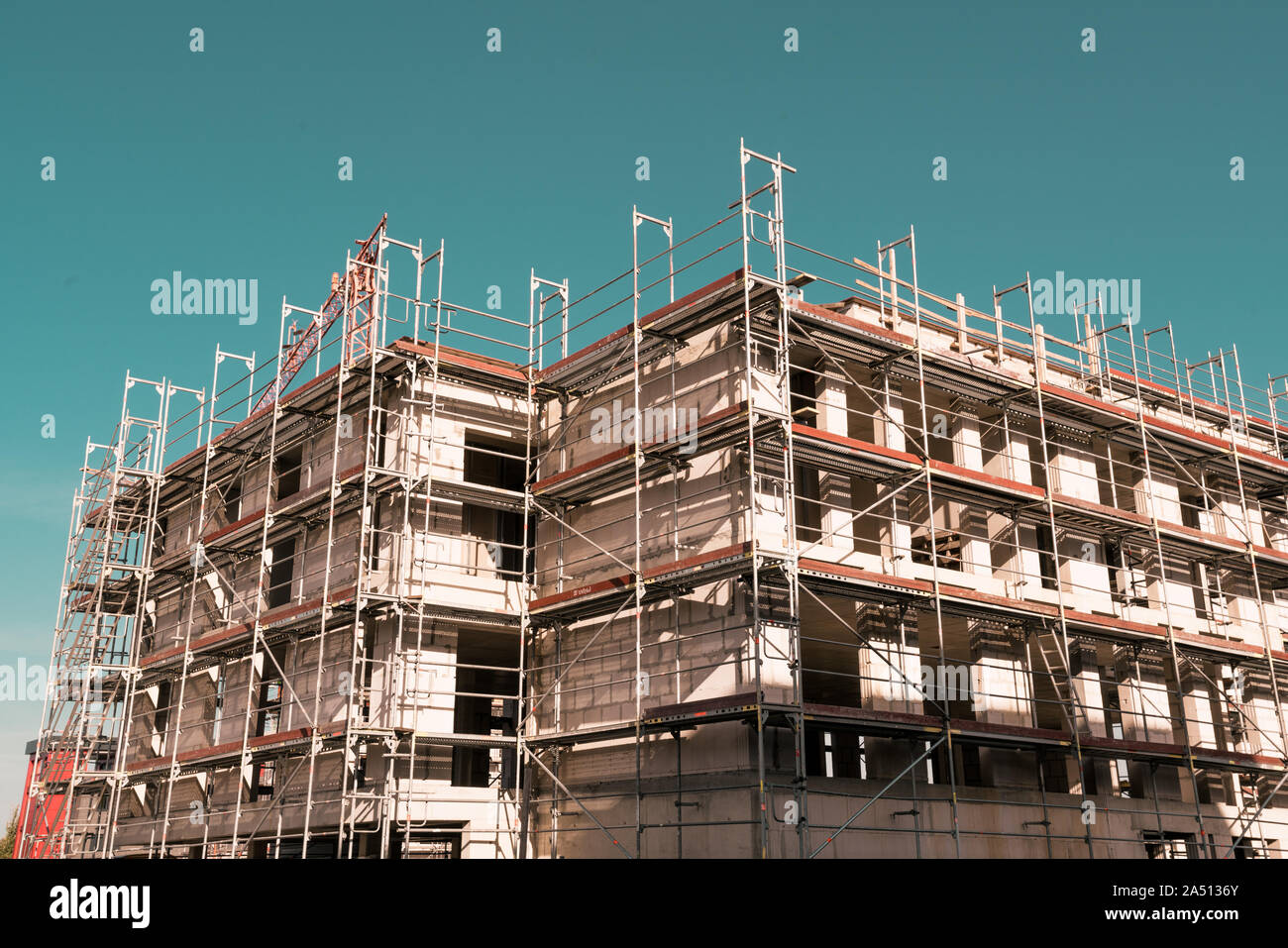 construction of the new building. Construction site background Stock ...