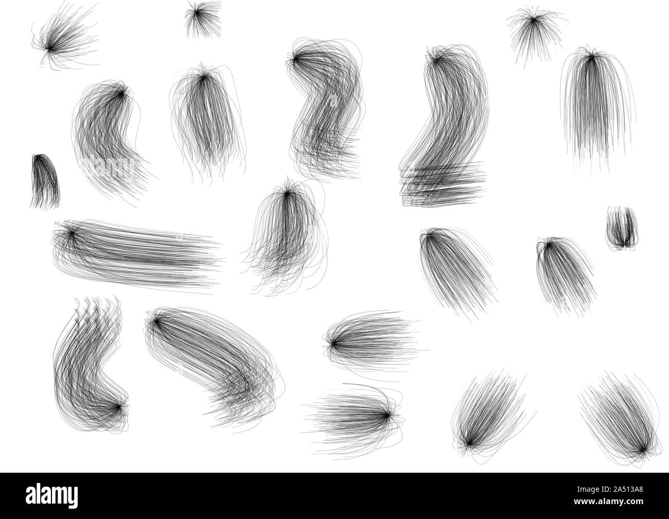 Paint wavy brush stroke Cut Out Stock Images & Pictures - Alamy