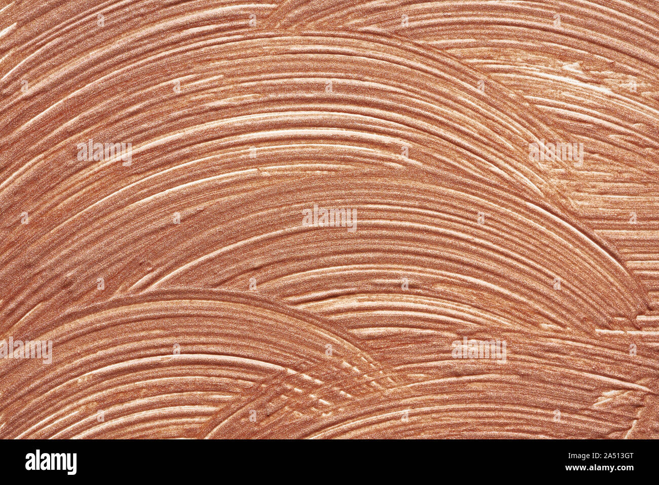 Soft gold texture and strokes of face highlighter or acrylic paint ...