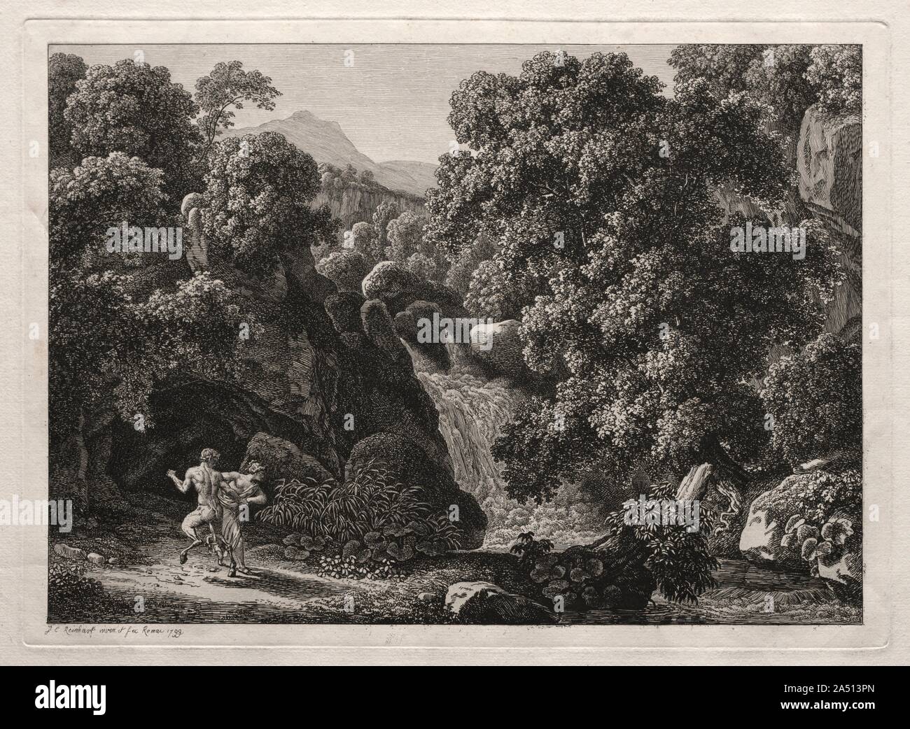 Heroic Landscape: The Satyr and the Nymph, 1799 Stock Photo - Alamy