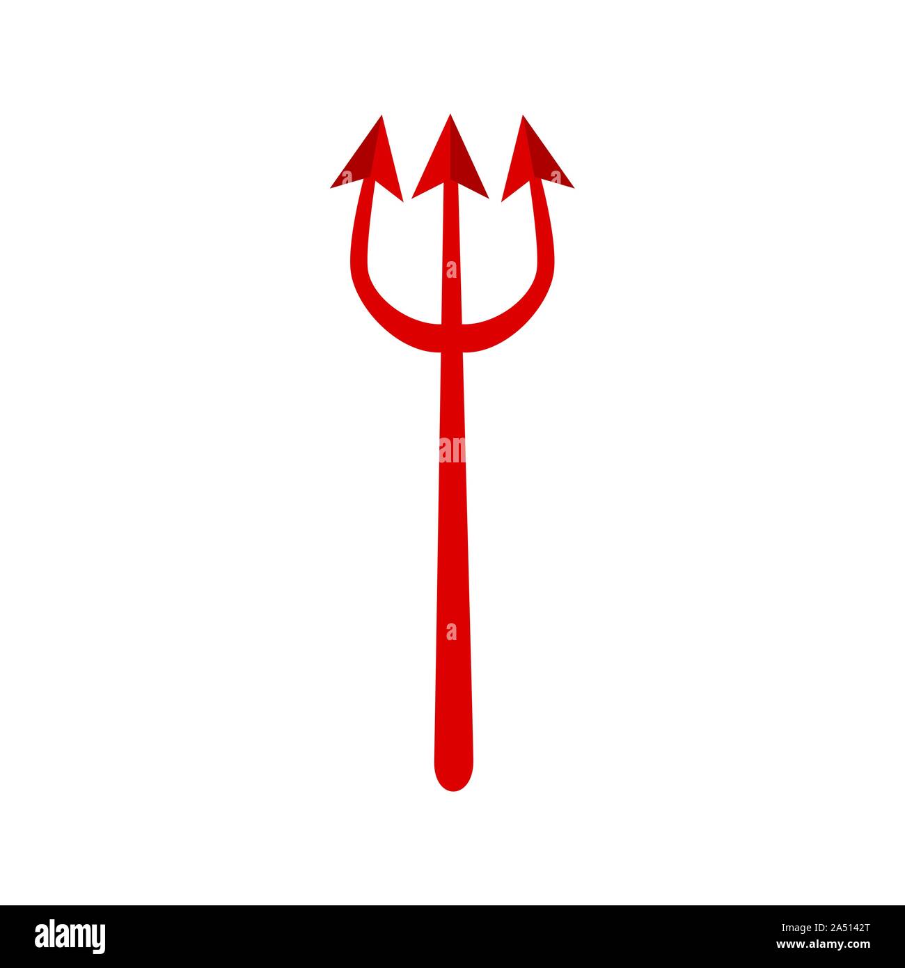 halloween devil trident isolated icon Stock Vector Image & Art - Alamy